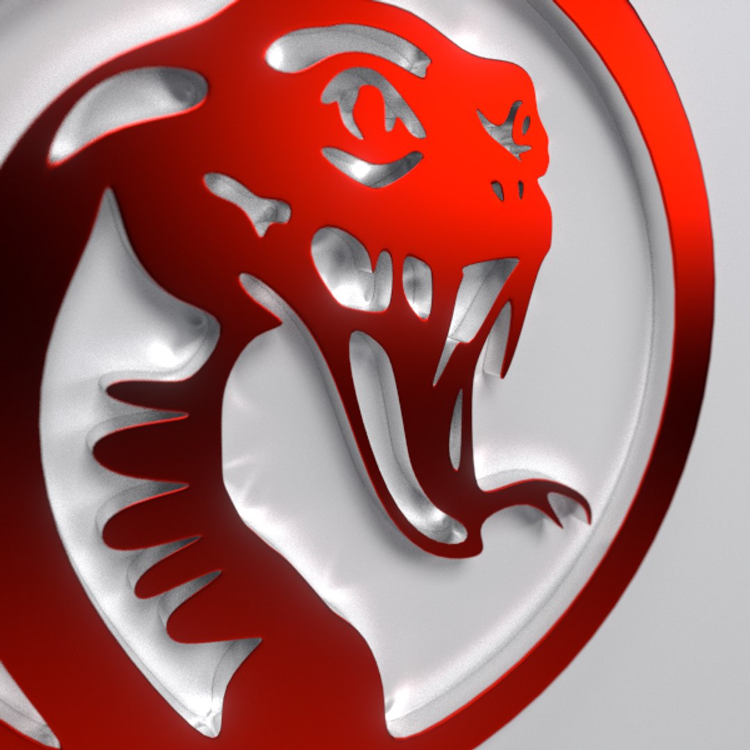 machined snake emblem 3d 3ds
