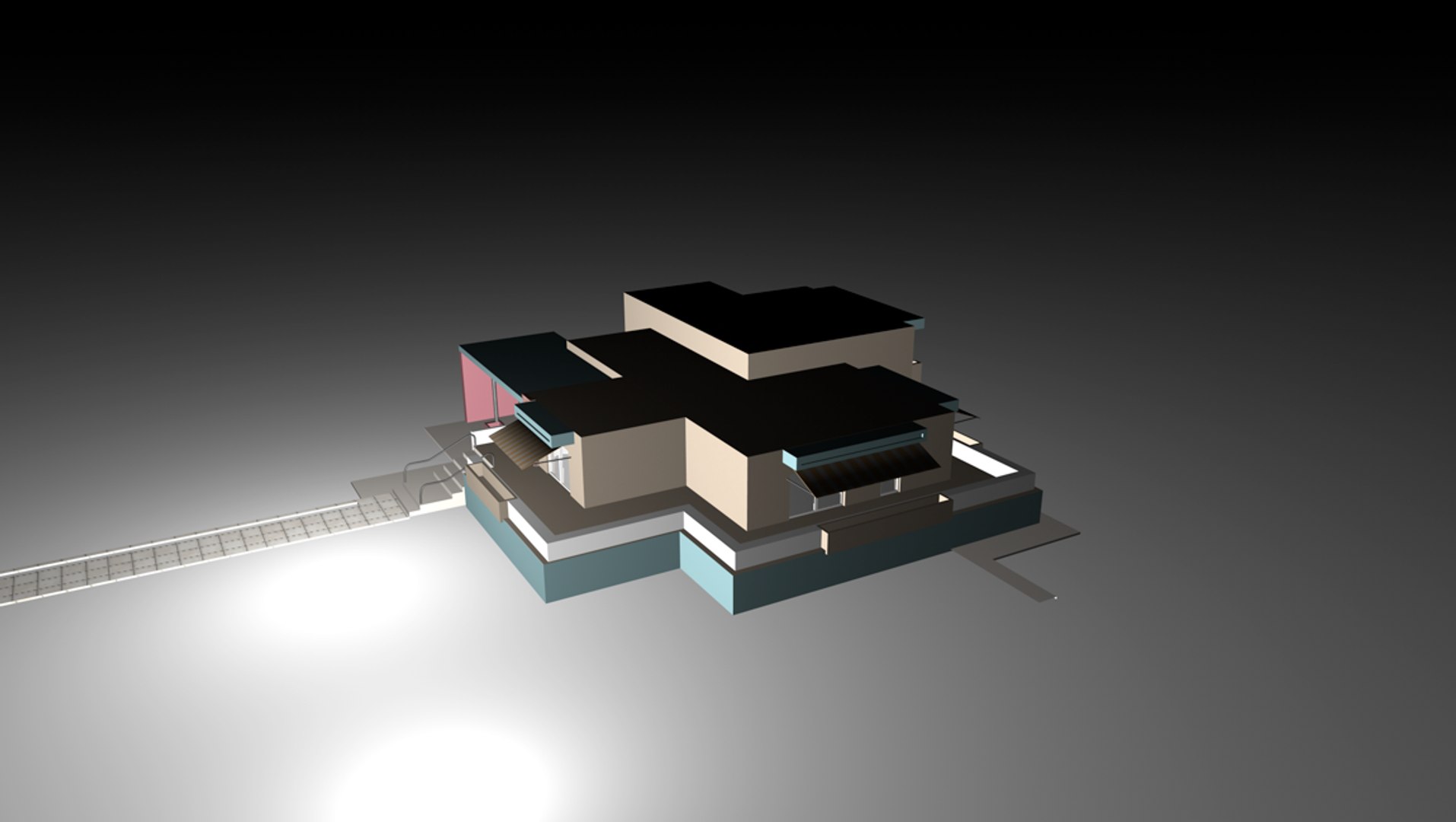 3d Model Business Building Small
