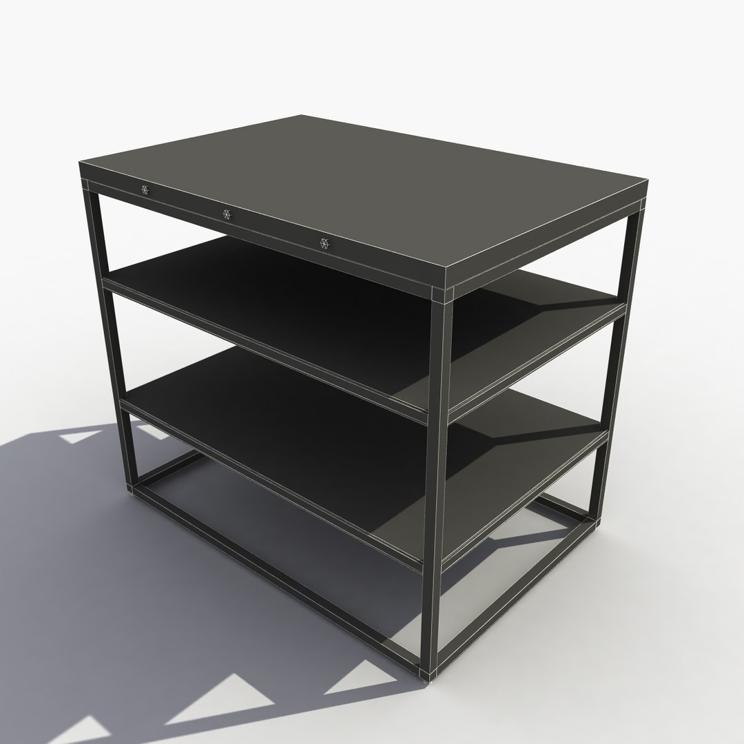 3d Model Old Metal Table