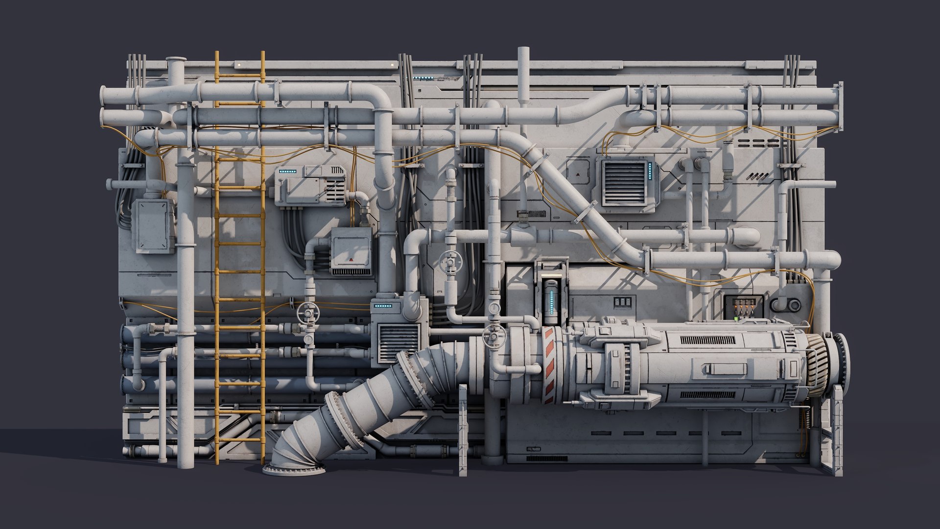 3D Sci-Fi Architecture Panels Kit Vol 05 model - TurboSquid 2056476