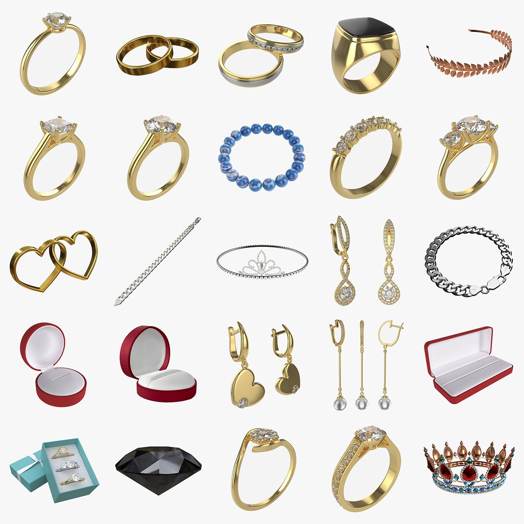 3D Jewelry Items - TurboSquid 2203297