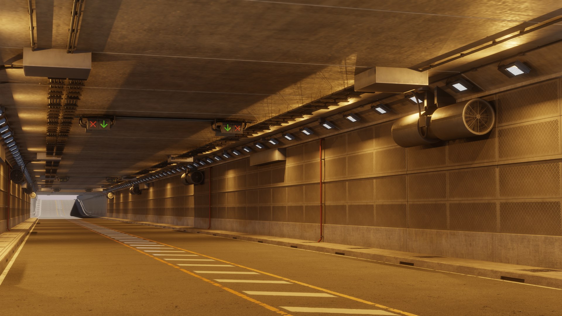 3D Road Tunnel Modular - TurboSquid 1686909