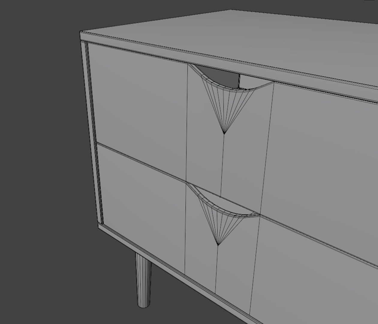 3D Modern Nightstand V2 Model - TurboSquid 2113695