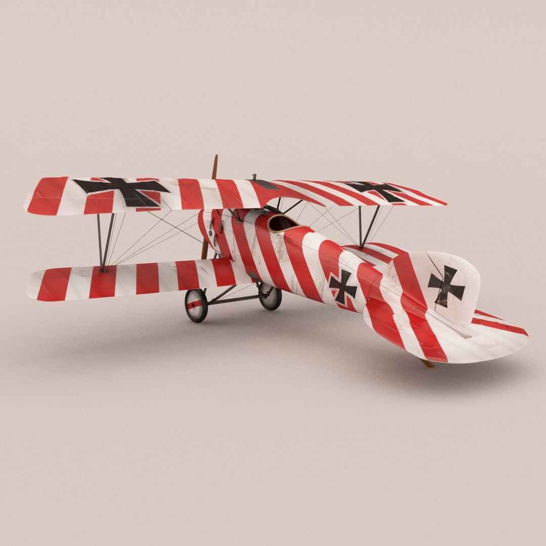 3d Ww1 Albatros Diii Fighter Aircraft