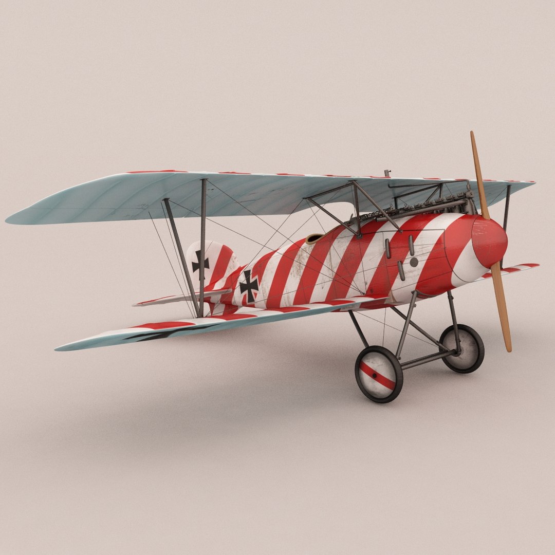 3d Ww1 Albatros Diii Fighter Aircraft