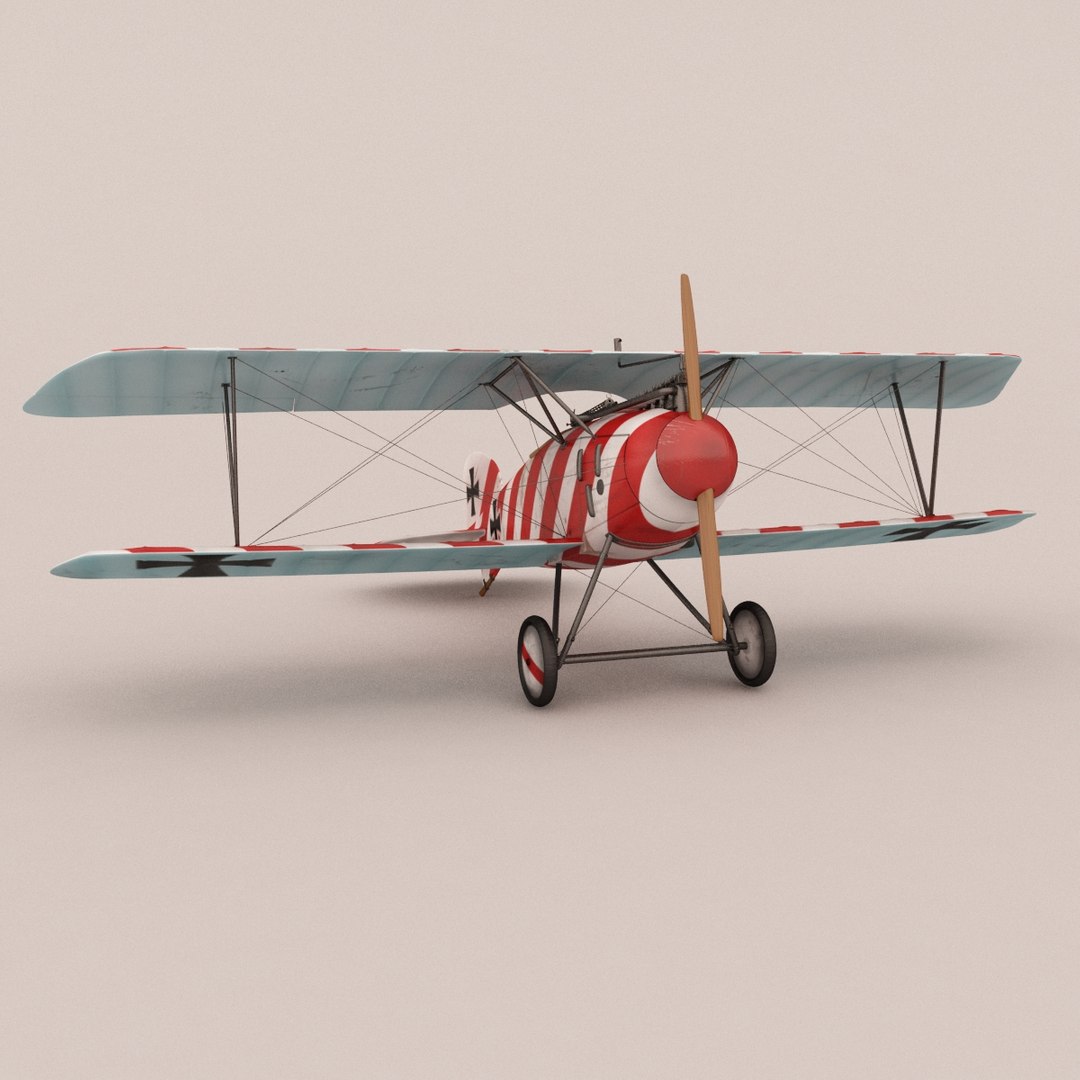 3d Ww1 Albatros Diii Fighter Aircraft
