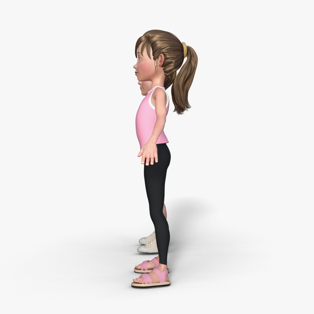 3D Boy and Girl Cartoon Character 3D - TurboSquid 1909889