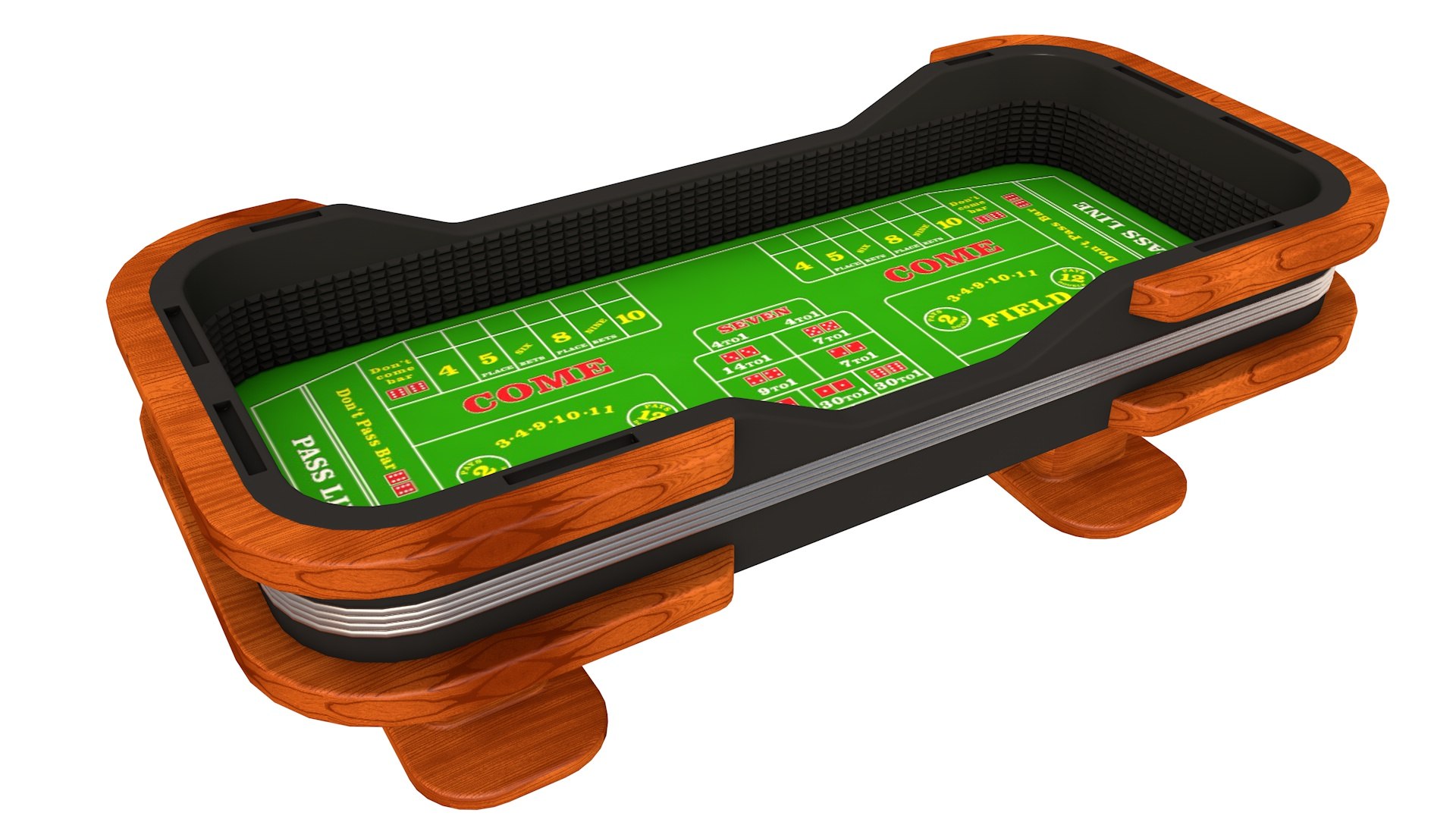 Craps Table 3D - TurboSquid 1881984