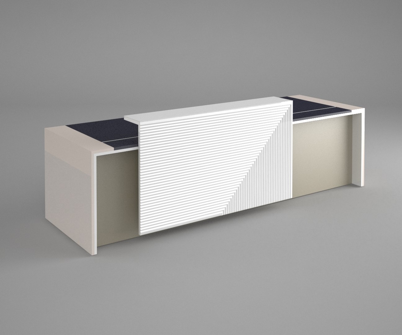 3d Reception Desk Model