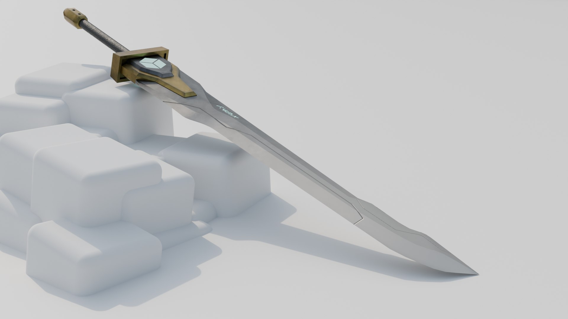3D Scifi Sword - Blender Texture - Unreal Engine Textures 4k - Game ...