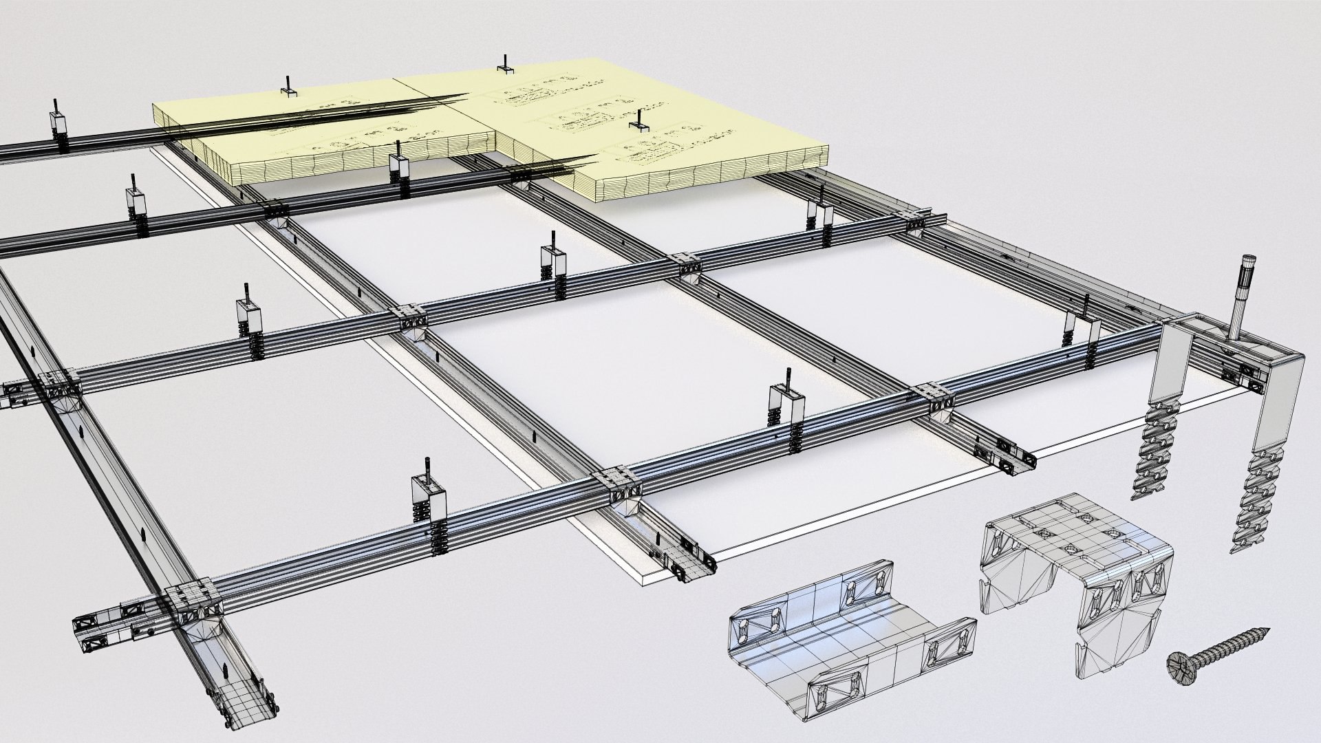 3D Ceiling Insulation Drop - TurboSquid 1529212