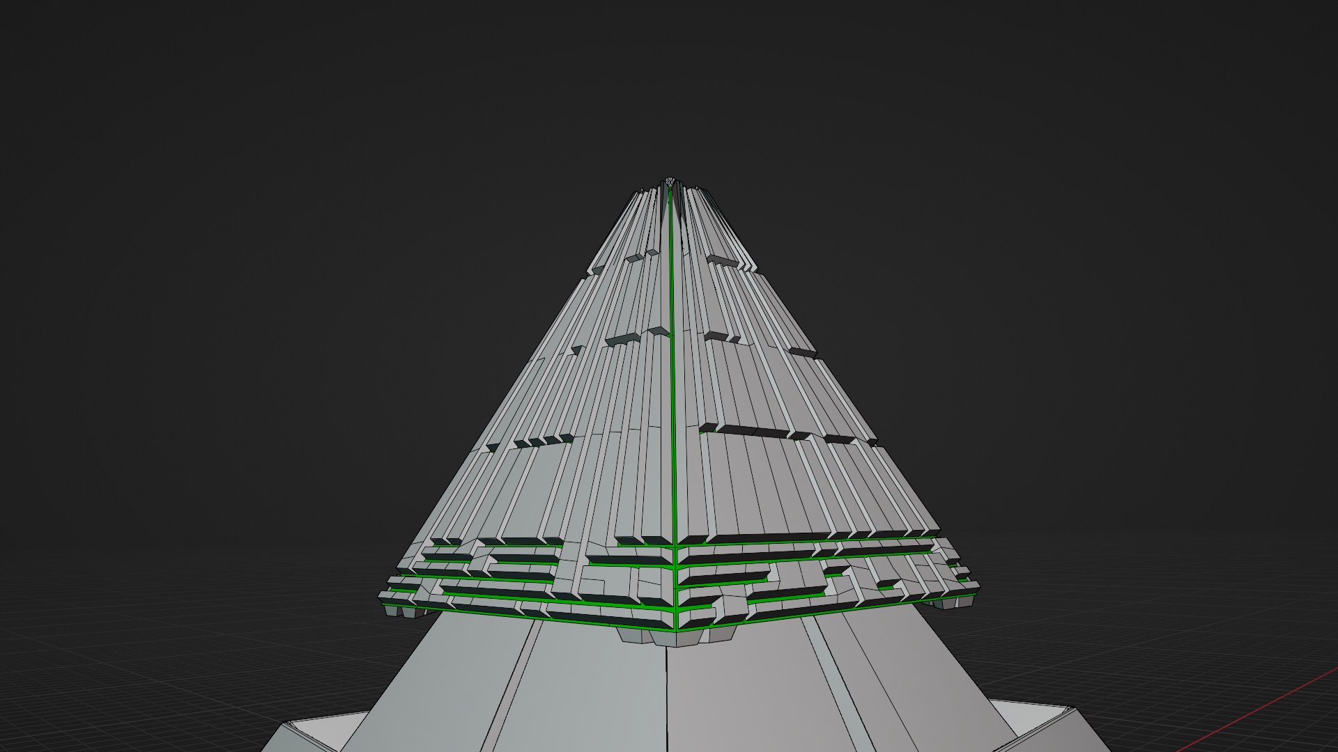 Free UFO 4 Pyramid Spaceship - Ovni - Flying Saucer 3D Model ...