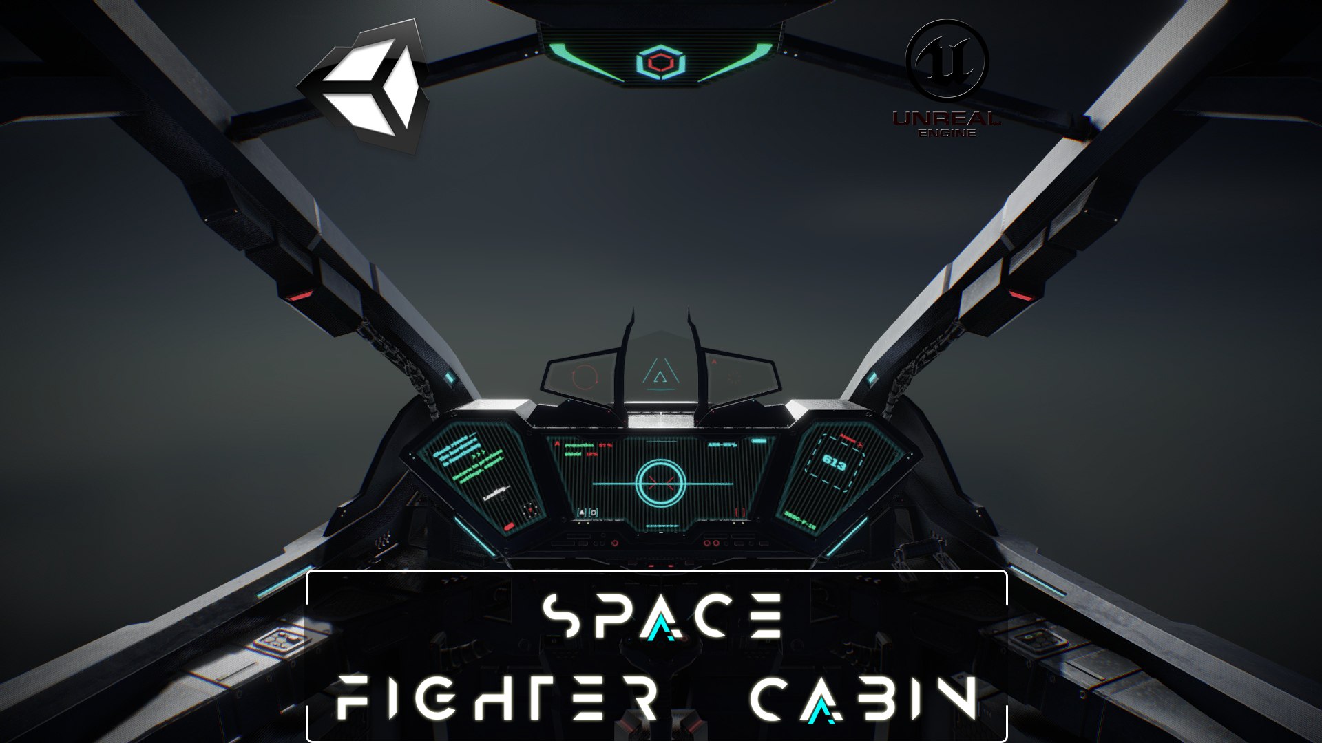 3D Cockpit Space Fighter Game Ready - TurboSquid 1919232