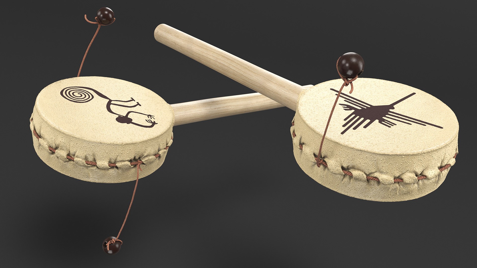 Vintage Pellet Drum Folk 3D Model - TurboSquid 1684029