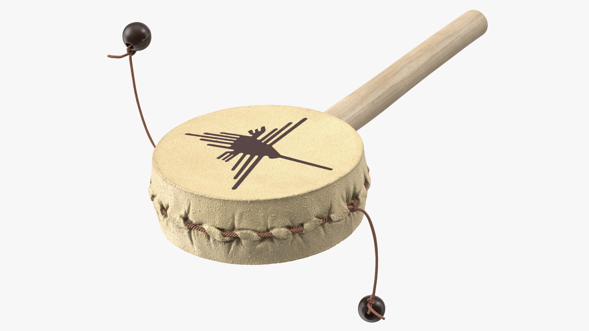 Vintage pellet drum folk 3D model - TurboSquid 1684029