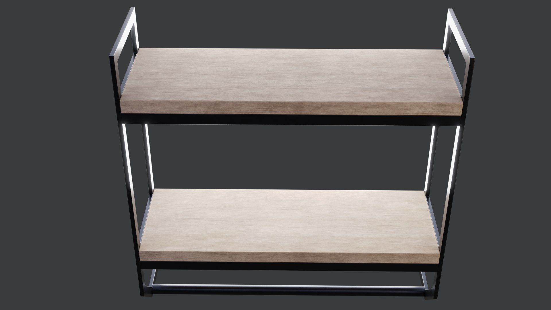 2 Tier Wall Shelf 3D - TurboSquid 2061504