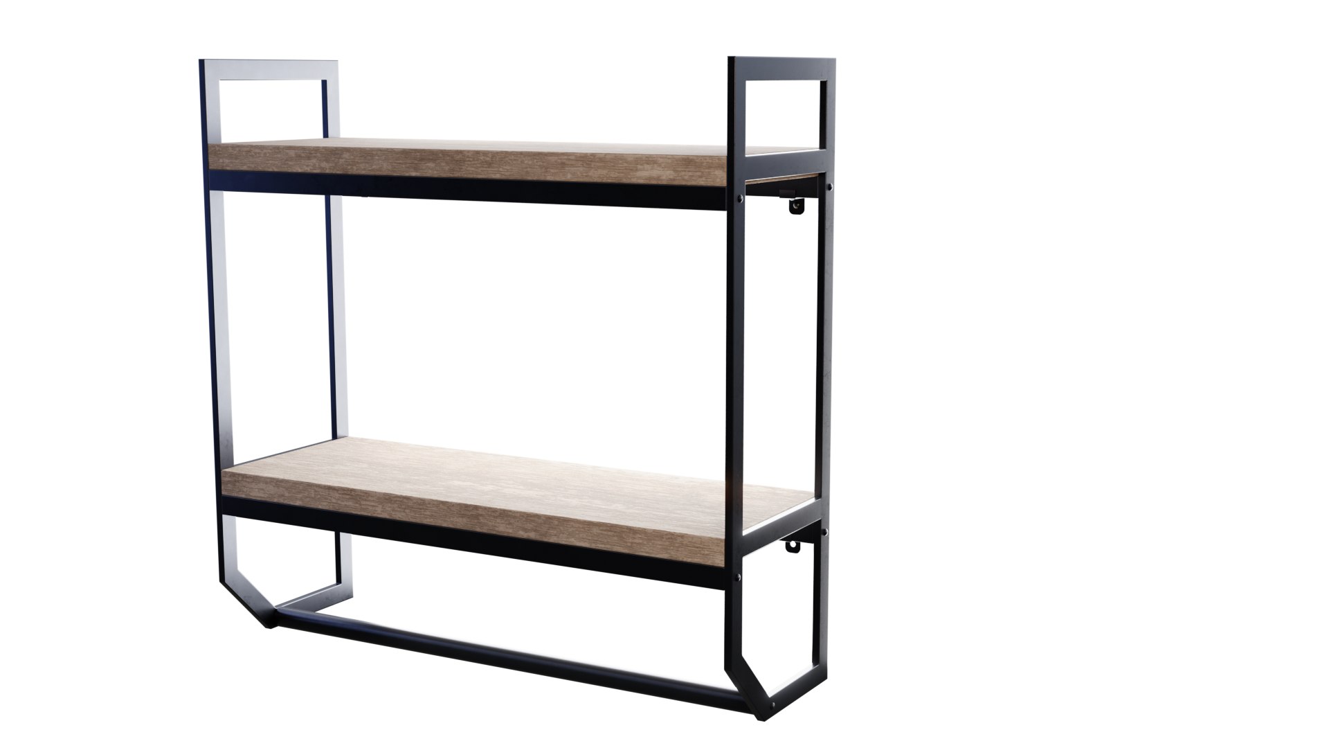 2 Tier Wall Shelf 3D - TurboSquid 2061504