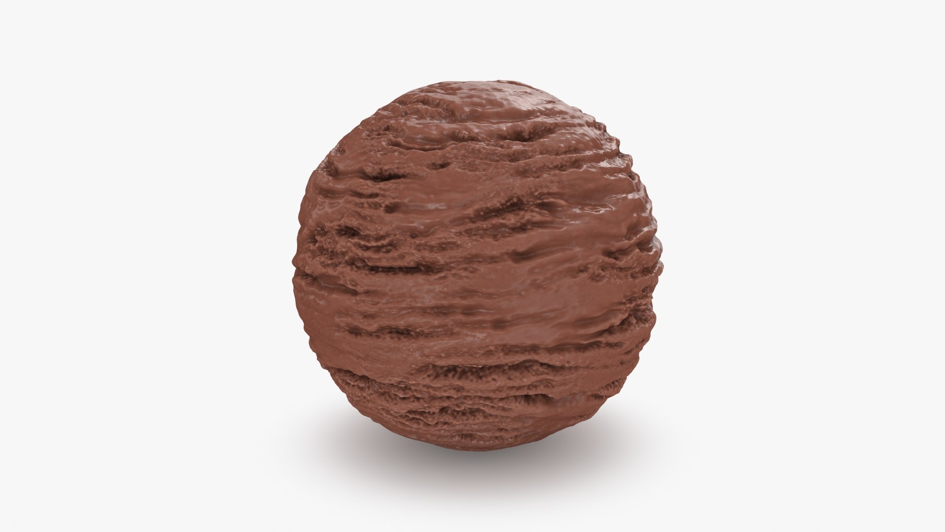 Chocolate Ice Cream Ball 3D Model - TurboSquid 2159812