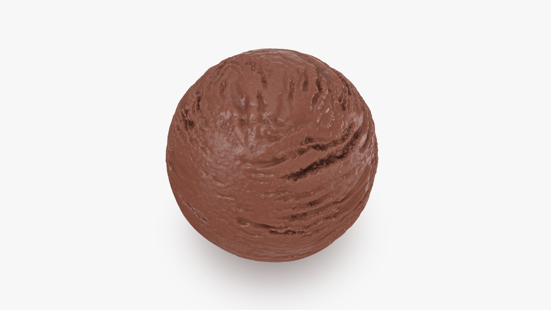 Chocolate Ice Cream Ball 3D model - TurboSquid 2159812