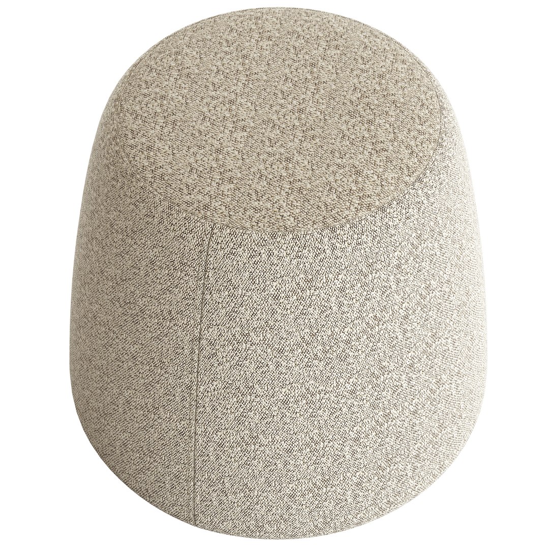Globewest Felix Pebble Ottoman 3D - TurboSquid 2184374