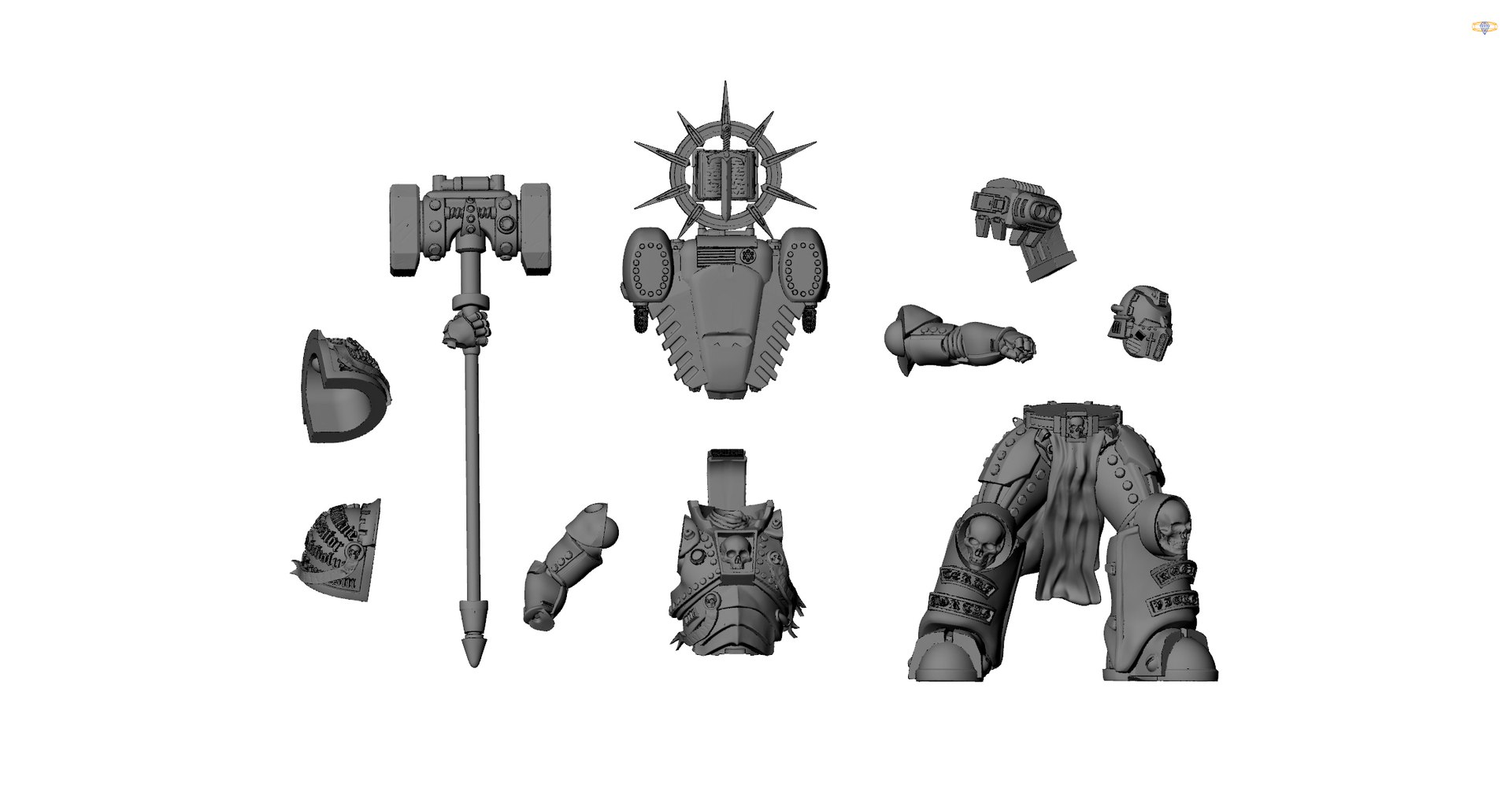 3D GRAY KNIGHT 2 Model - TurboSquid 2196334