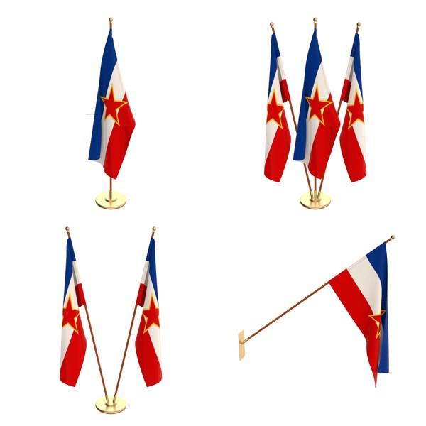 flag pole 3d obj