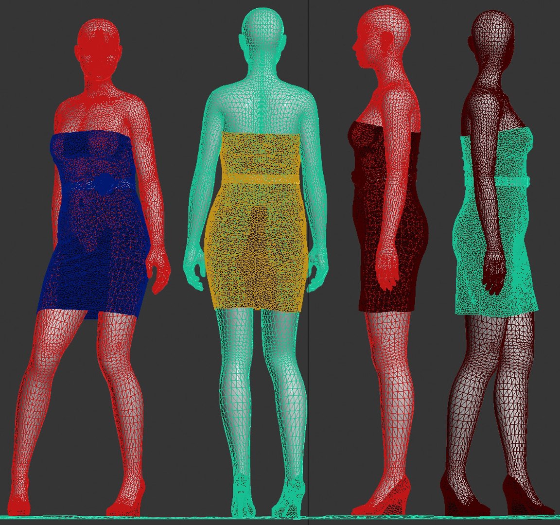 Size Woman Mannequin 3d Model