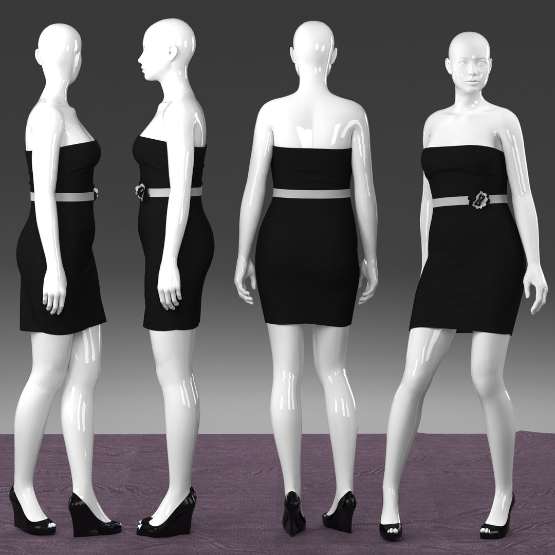 Size Woman Mannequin 3d Model