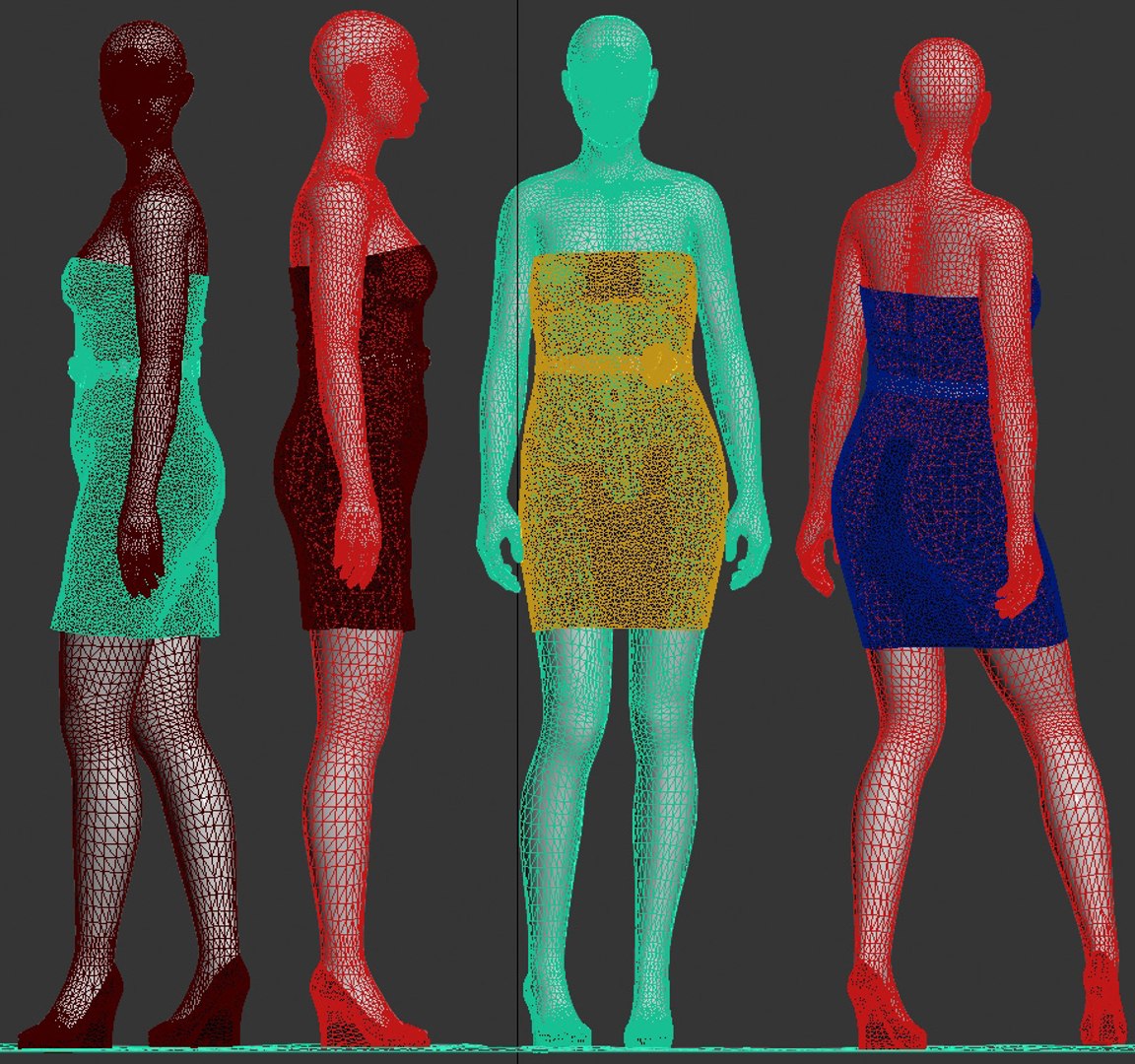 Size Woman Mannequin 3d Model