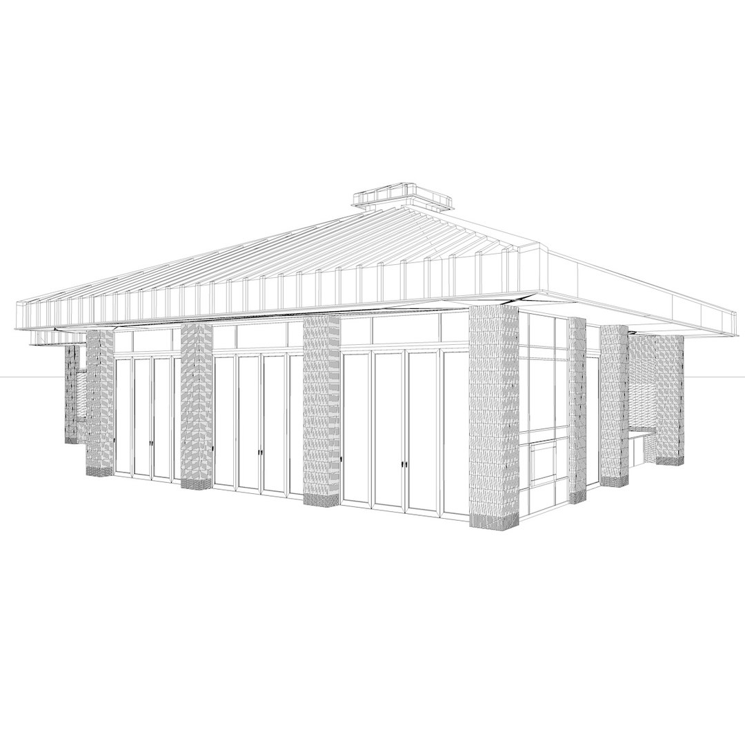 3D model pool house - TurboSquid 1262589