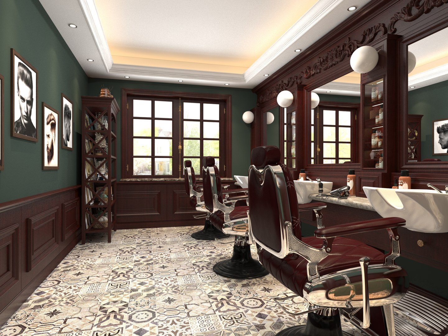 Barber Shop 3D Model - TurboSquid 2403407
