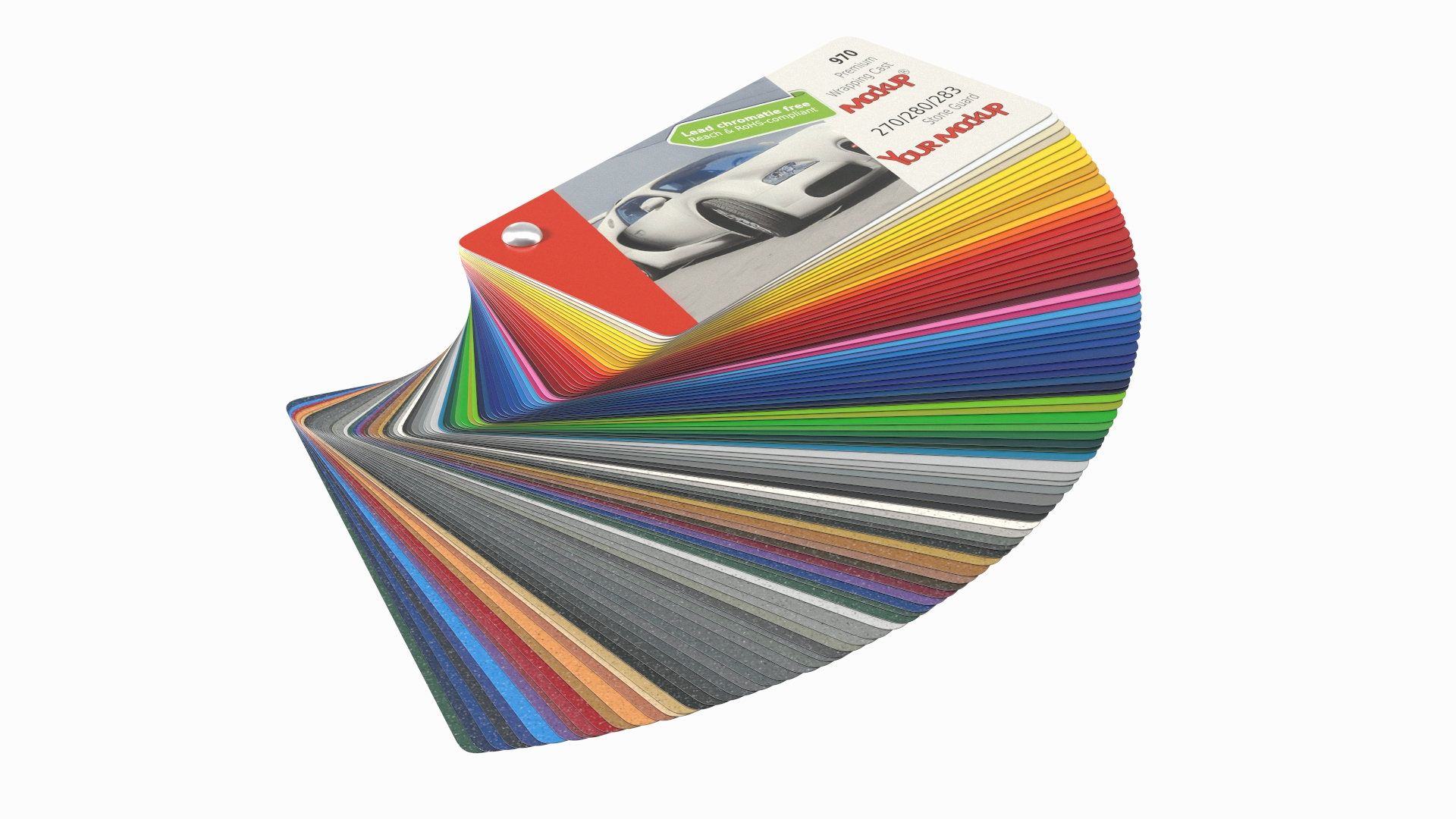 3D Unfolded Color Palette Guide Mockup Model - TurboSquid 2104645