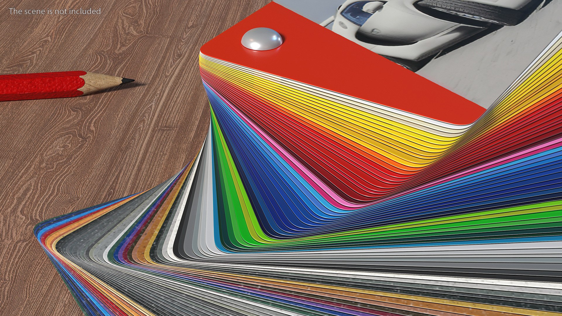 3D Unfolded Color Palette Guide Mockup Model - TurboSquid 2104645