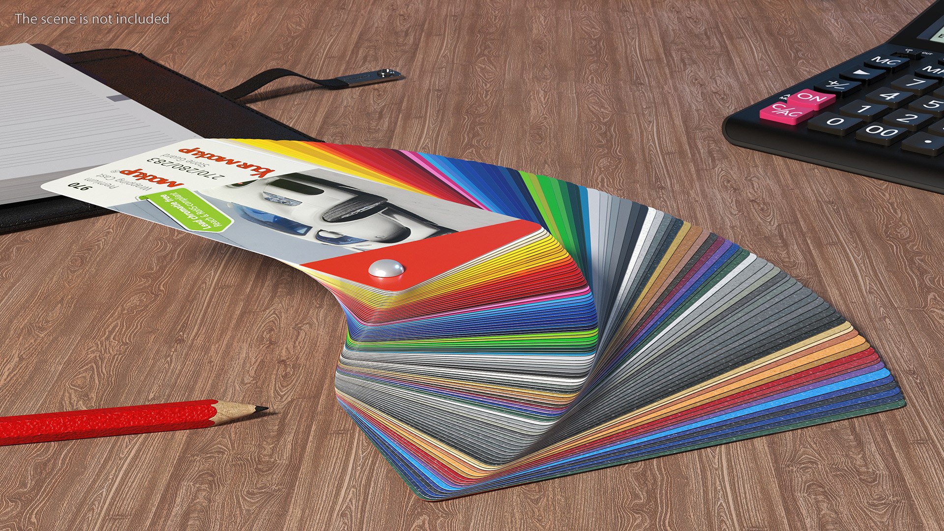 3D Unfolded Color Palette Guide Mockup Model - TurboSquid 2104645