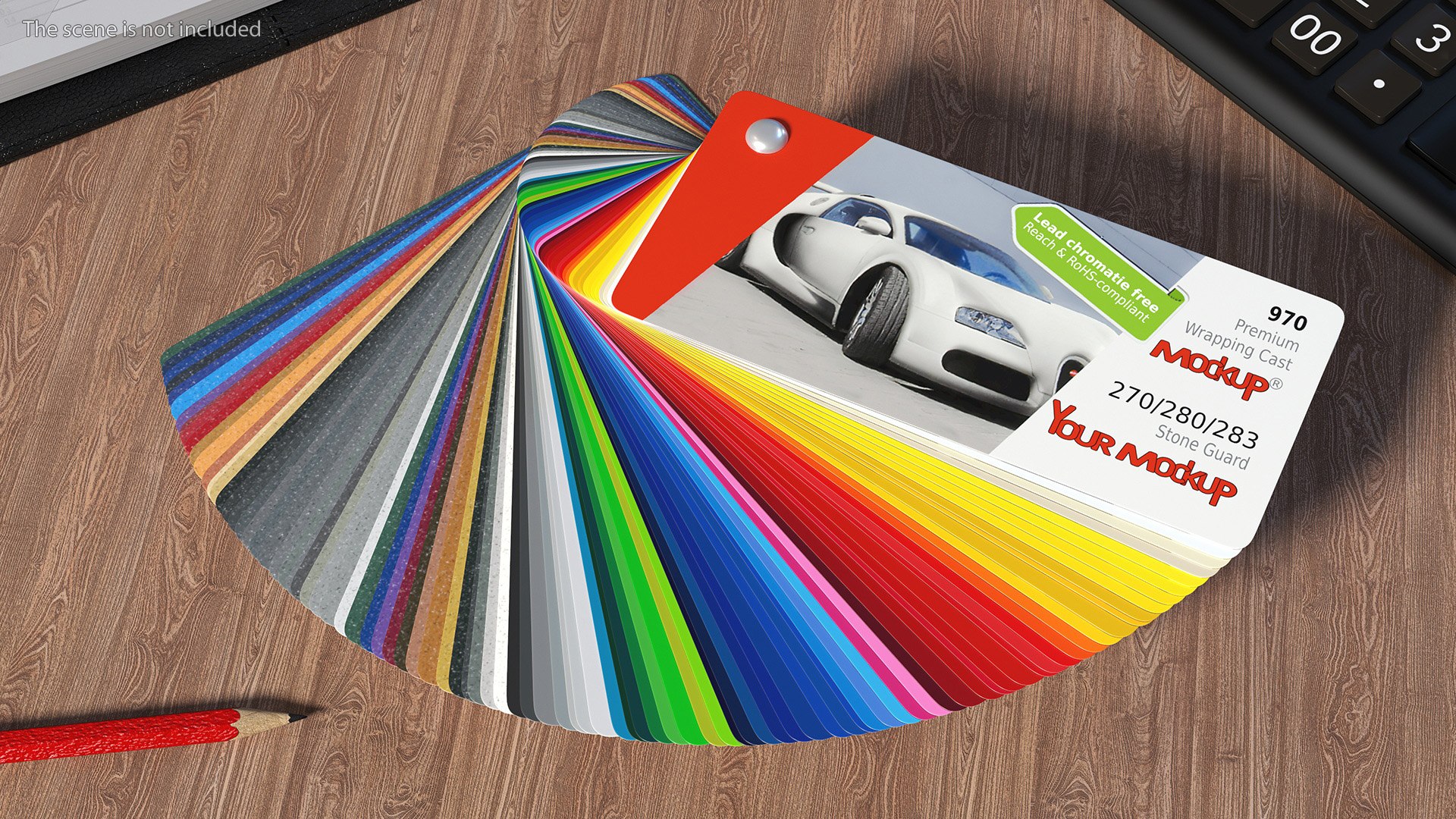 3D Unfolded Color Palette Guide Mockup Model - TurboSquid 2104645