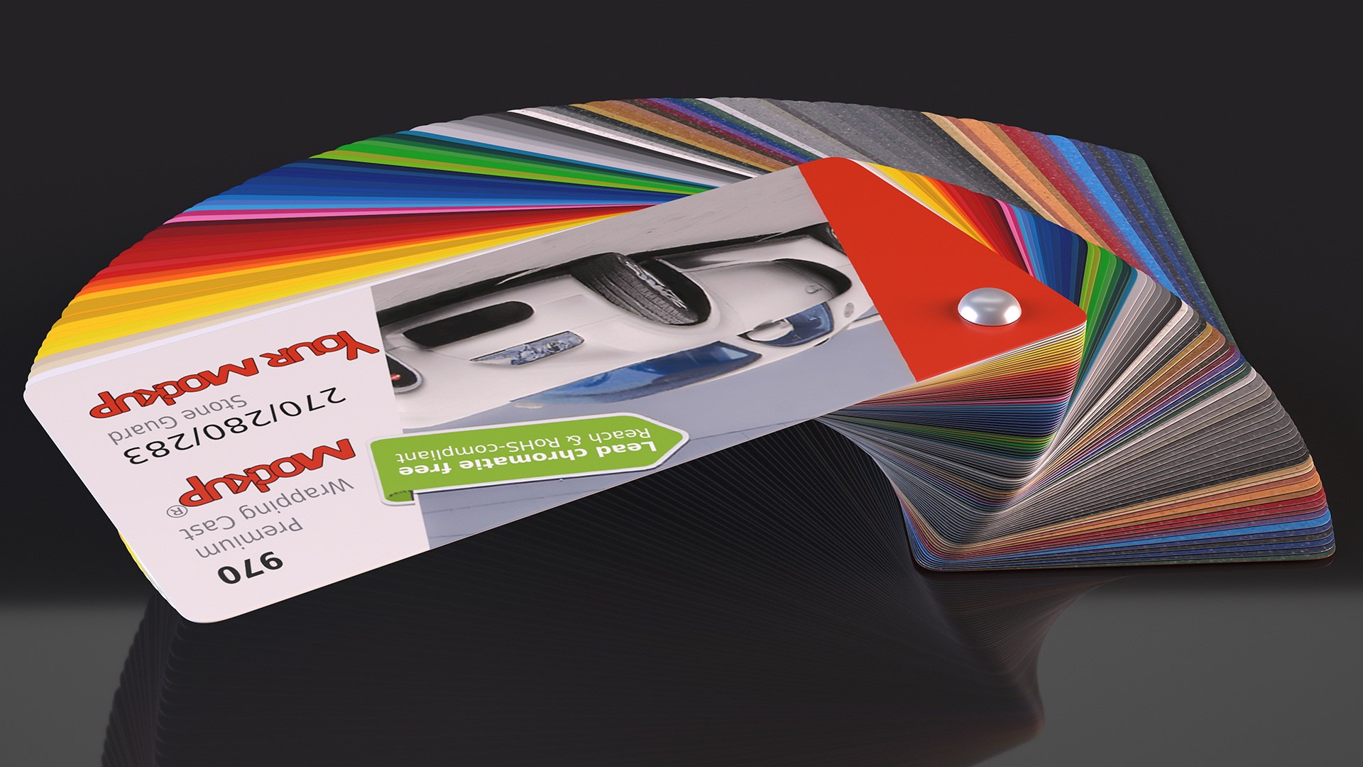 3D Unfolded Color Palette Guide Mockup Model - TurboSquid 2104645