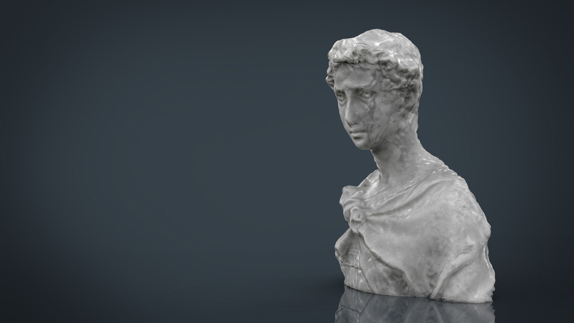 3d Roman Bust Model