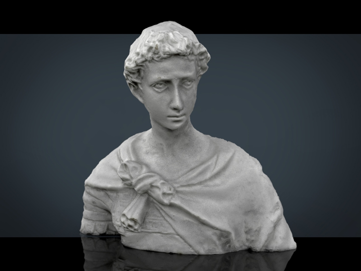 3d Roman Bust Model