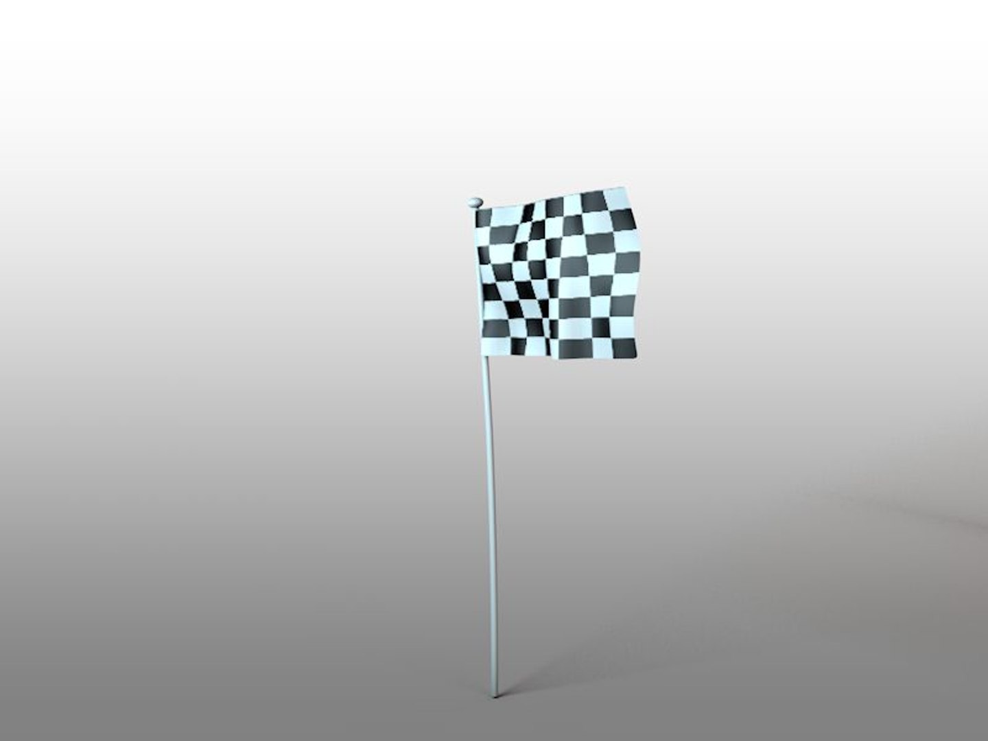 flag animation 3d model