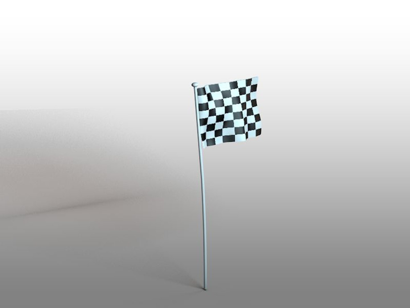 flag animation 3d model