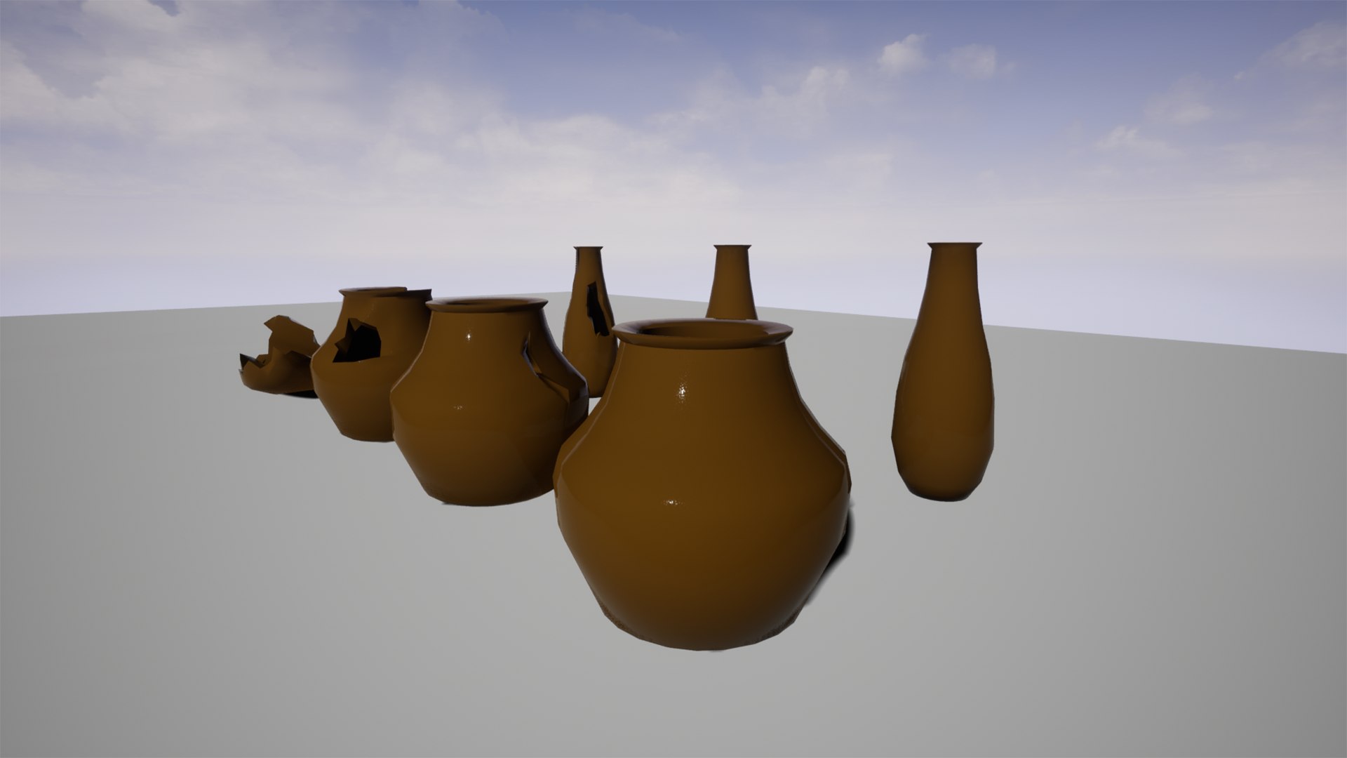 3D Lowpoly Broken Vases Model - TurboSquid 1753577