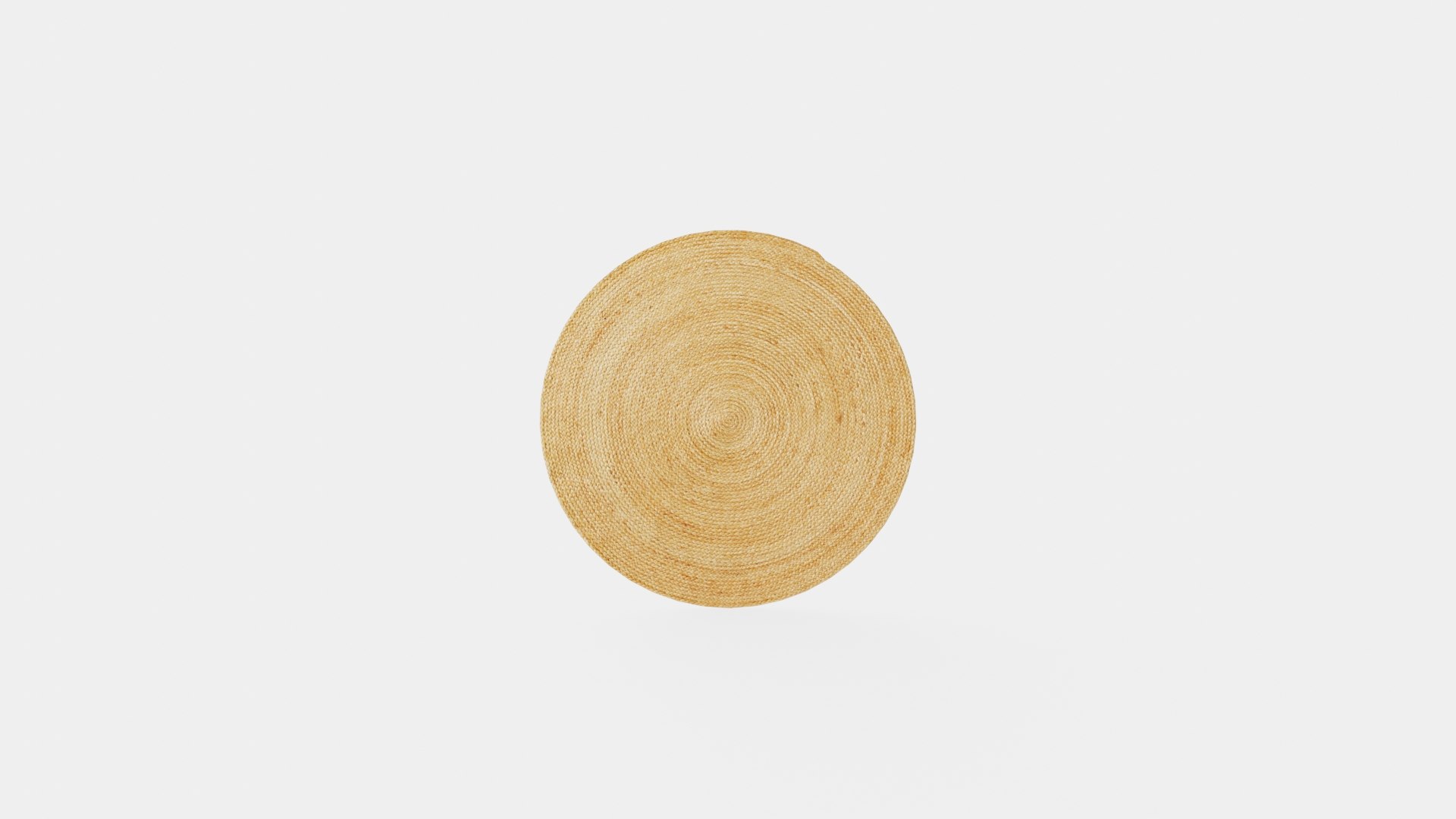 3D Round Rug In Woven Jute Quality Model - TurboSquid 2246903