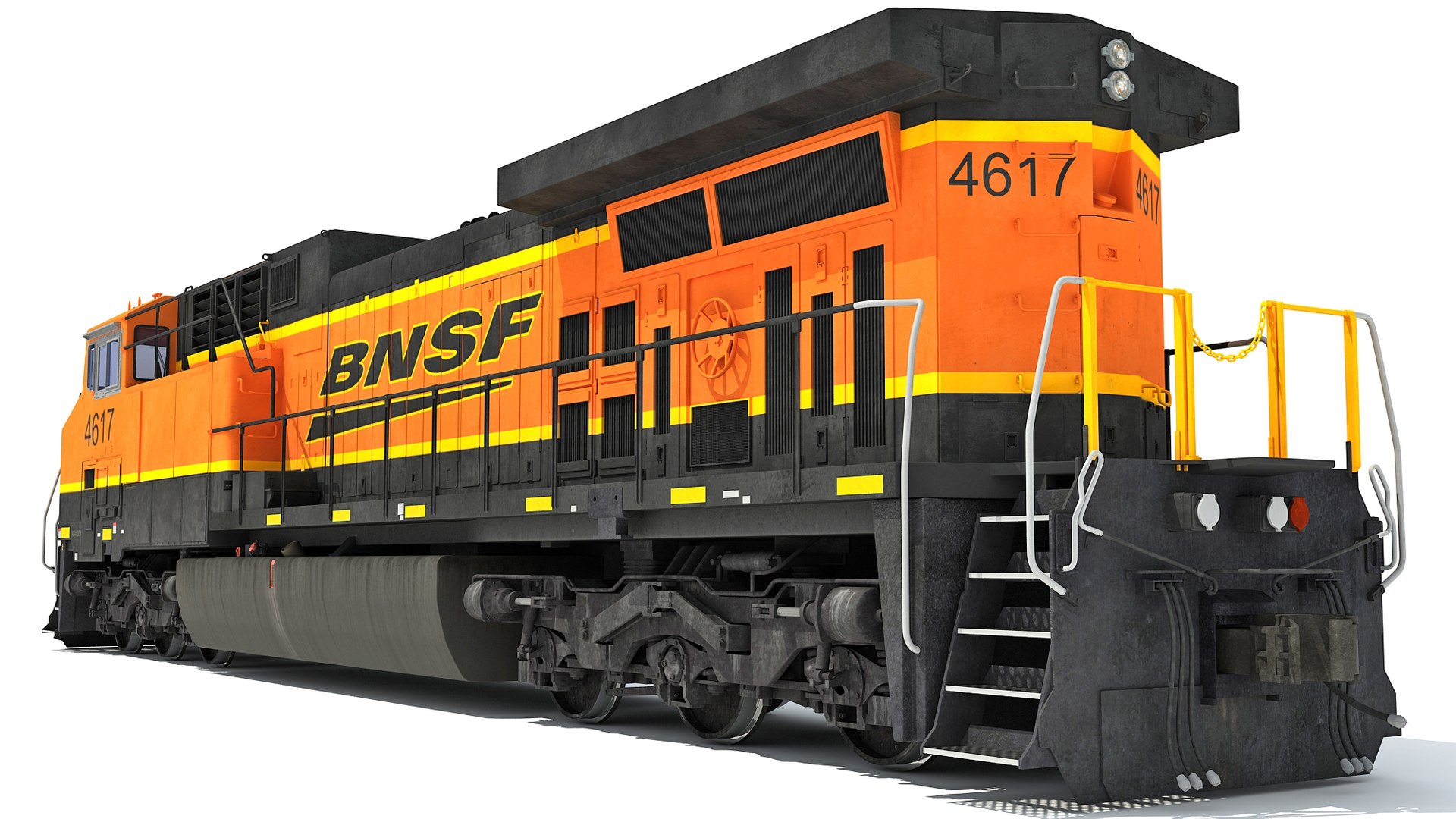 3D Ge Ac4400cw Locomotive Bnsf Model - TurboSquid 1501823