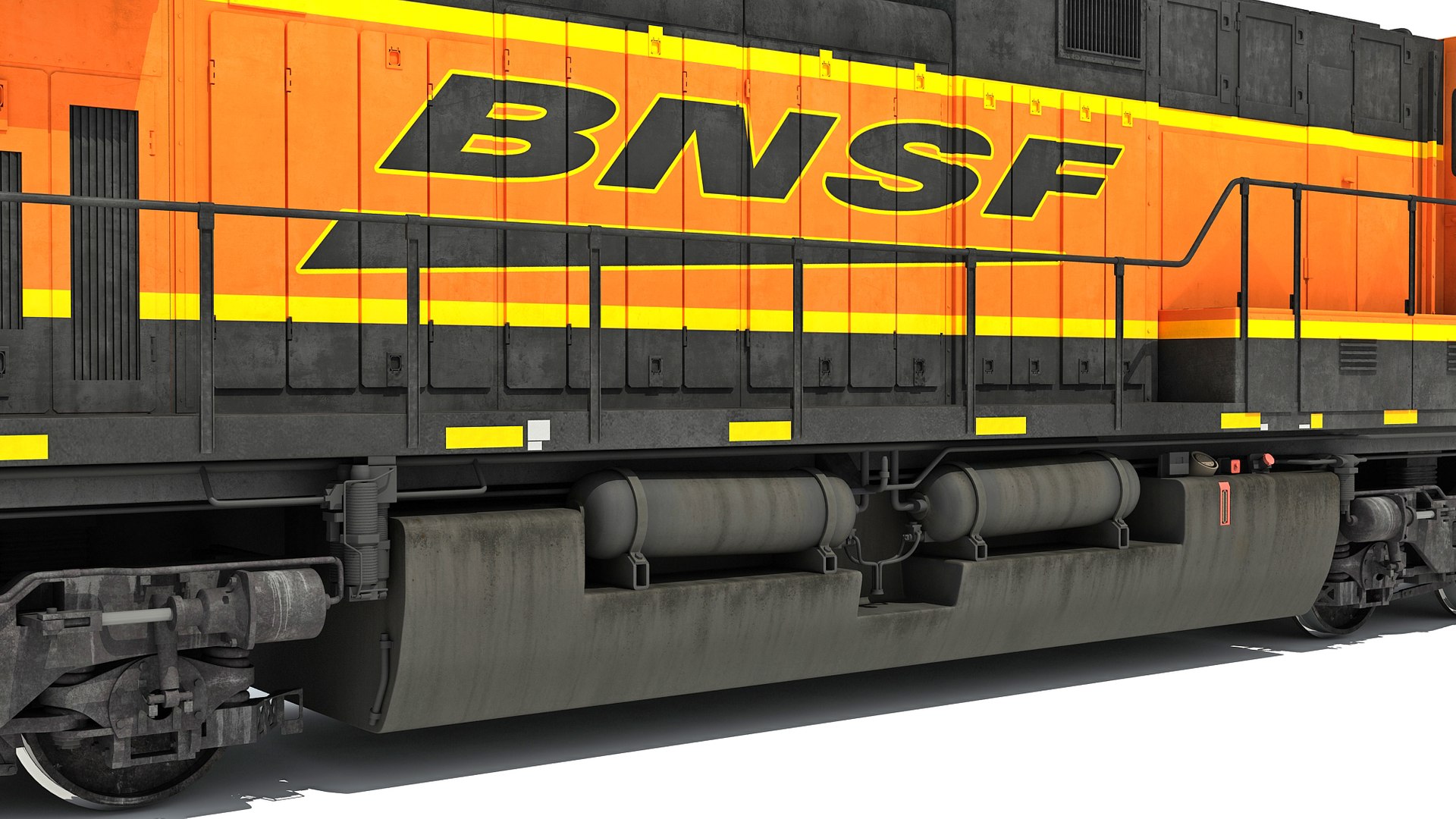 3D Ge Ac4400cw Locomotive Bnsf Model - TurboSquid 1501823