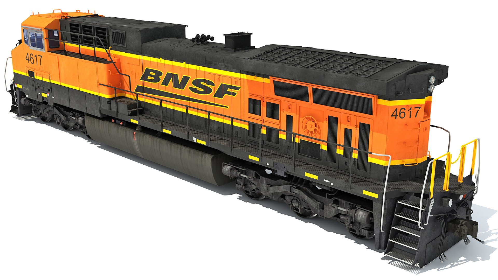3D Ge Ac4400cw Locomotive Bnsf Model - TurboSquid 1501823