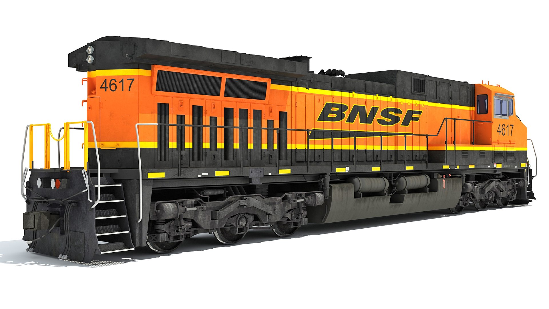 3D Ge Ac4400cw Locomotive Bnsf Model - TurboSquid 1501823