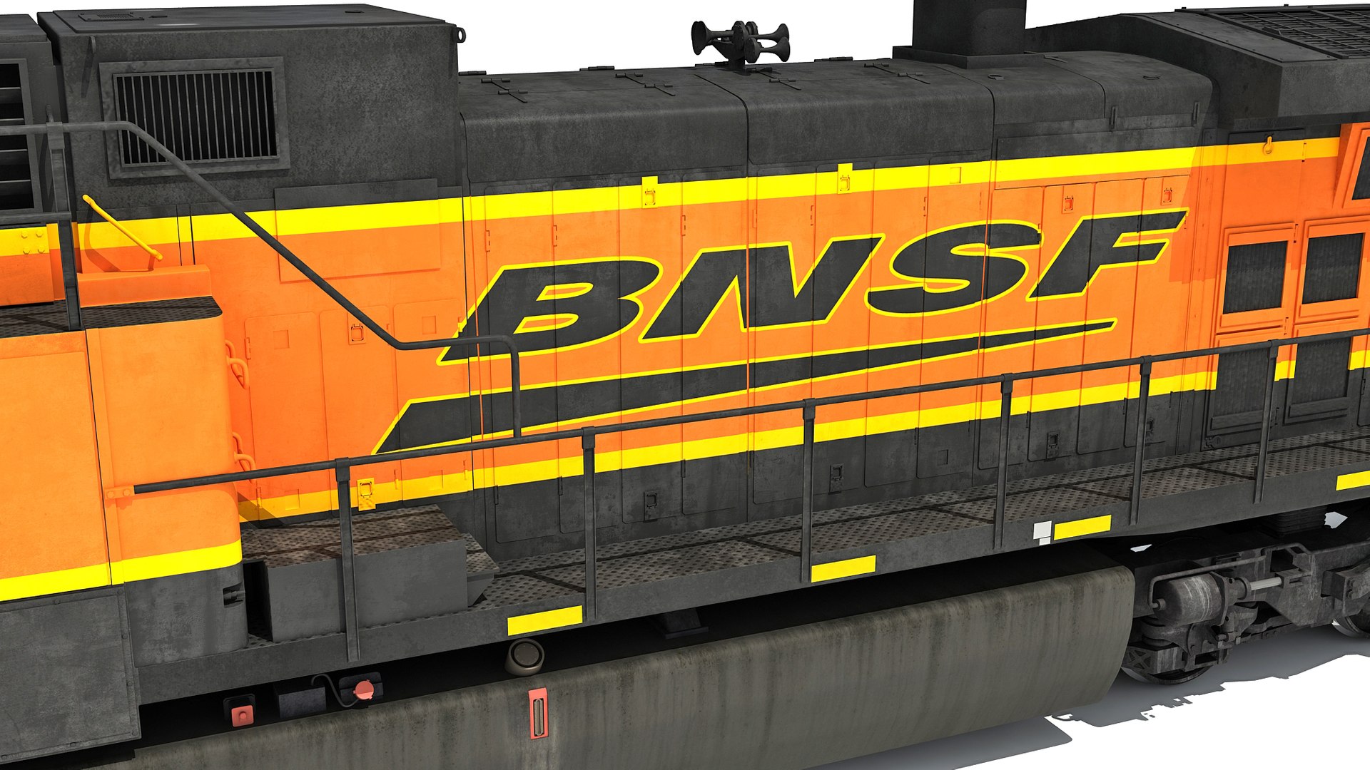 3D Ge Ac4400cw Locomotive Bnsf Model - TurboSquid 1501823