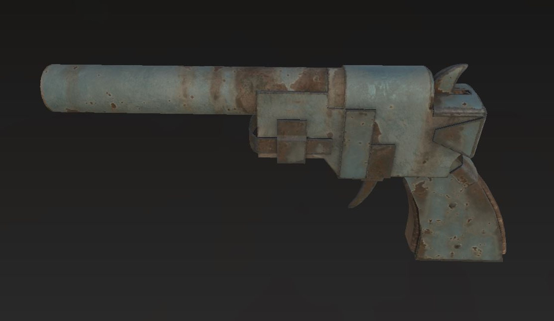 3D Post Apocalyptic Gun - TurboSquid 1198238