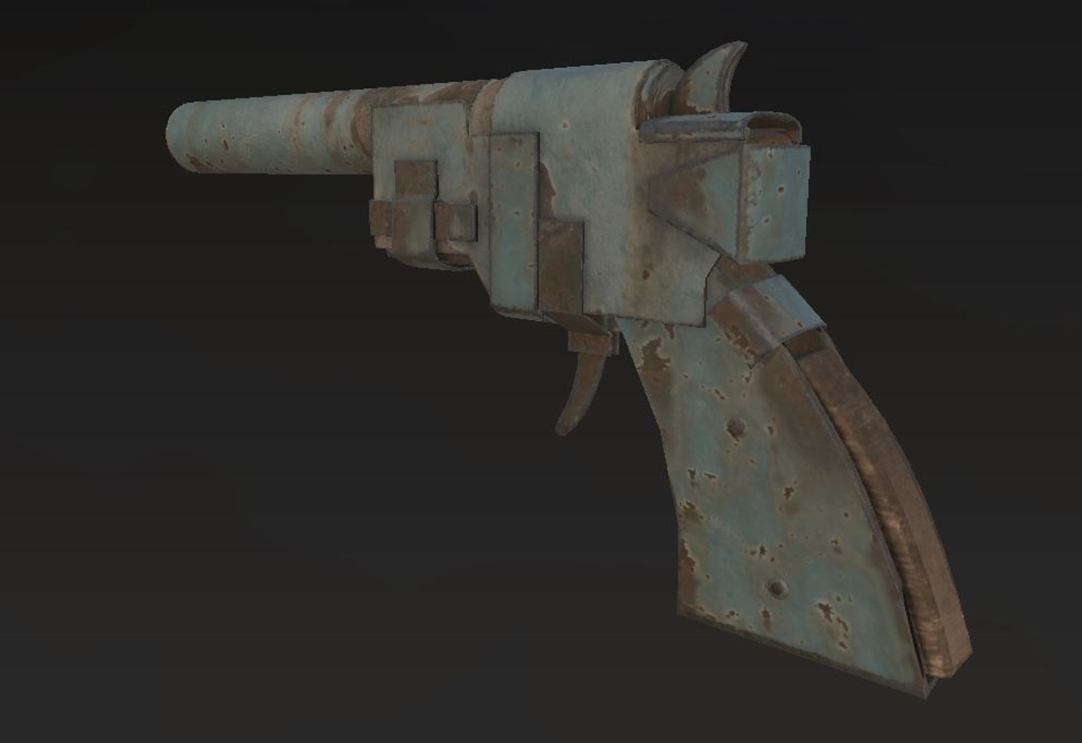 3D Post Apocalyptic Gun - TurboSquid 1198238