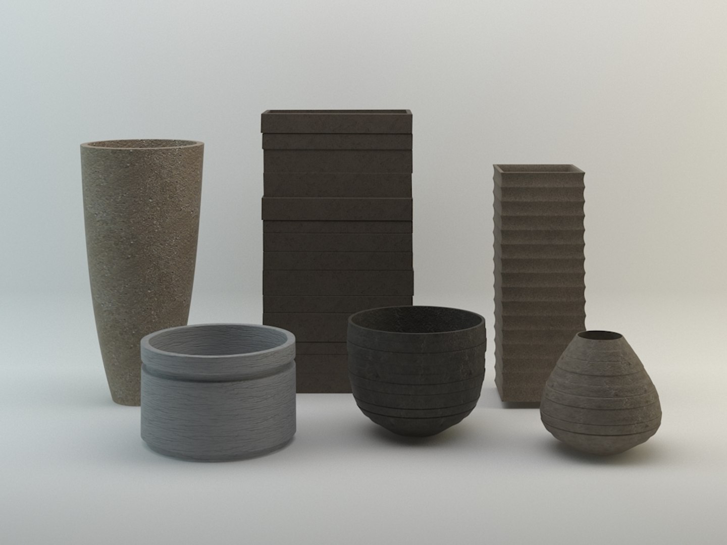 Vierkant Pots Vases Planters Max